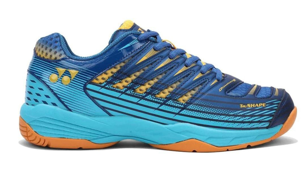 Yonex Tour Dominant 2 Mens Badminton Shoes BLUE BRIGHT GOLD - probadminton
