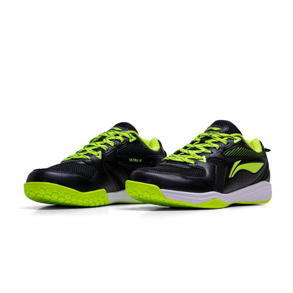 Lining Ultra 4 Badminton shoes (Black/lime) - Probadminton